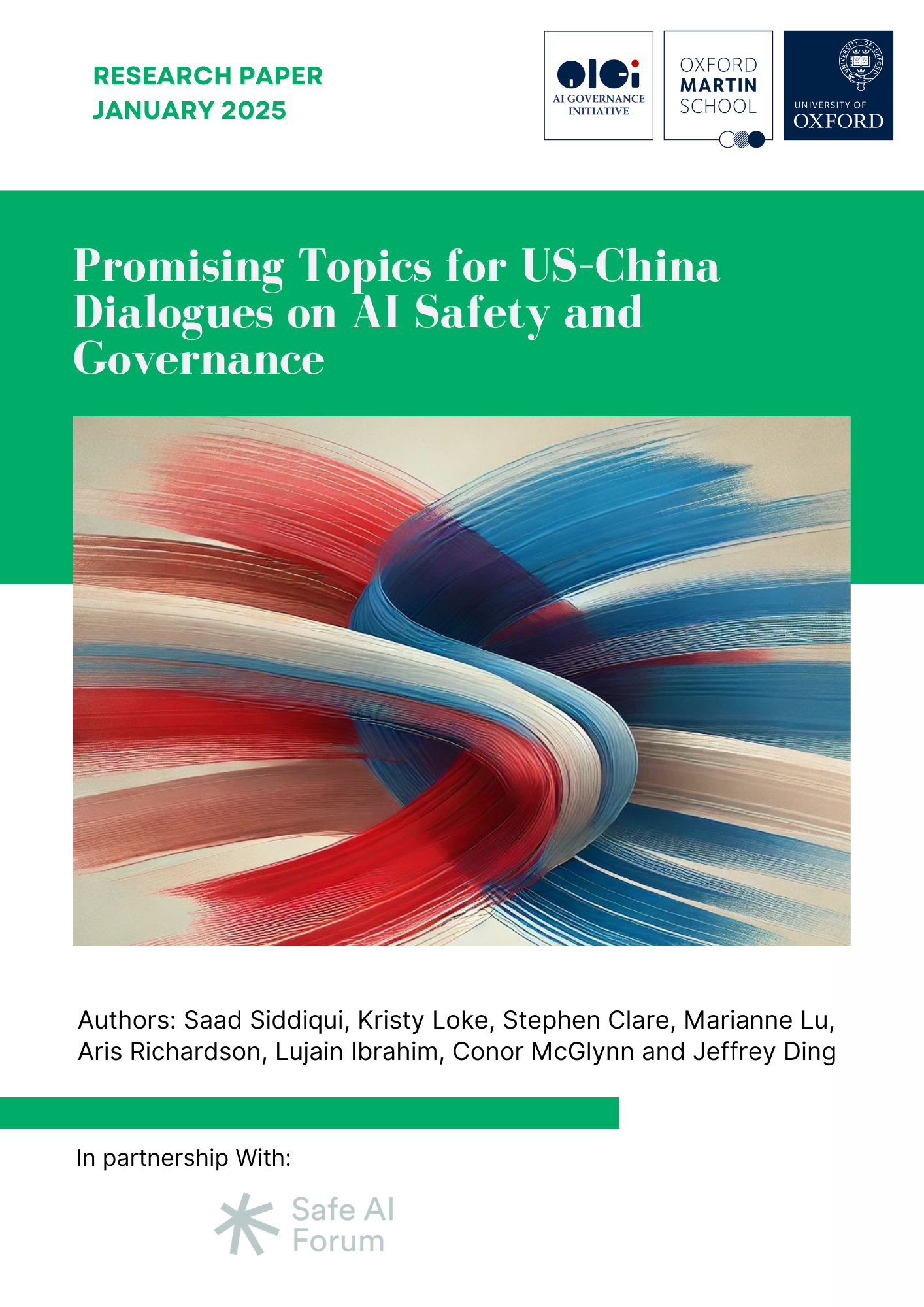 Promising Topics for US–China Dialogues on AI Safety and Governance ...